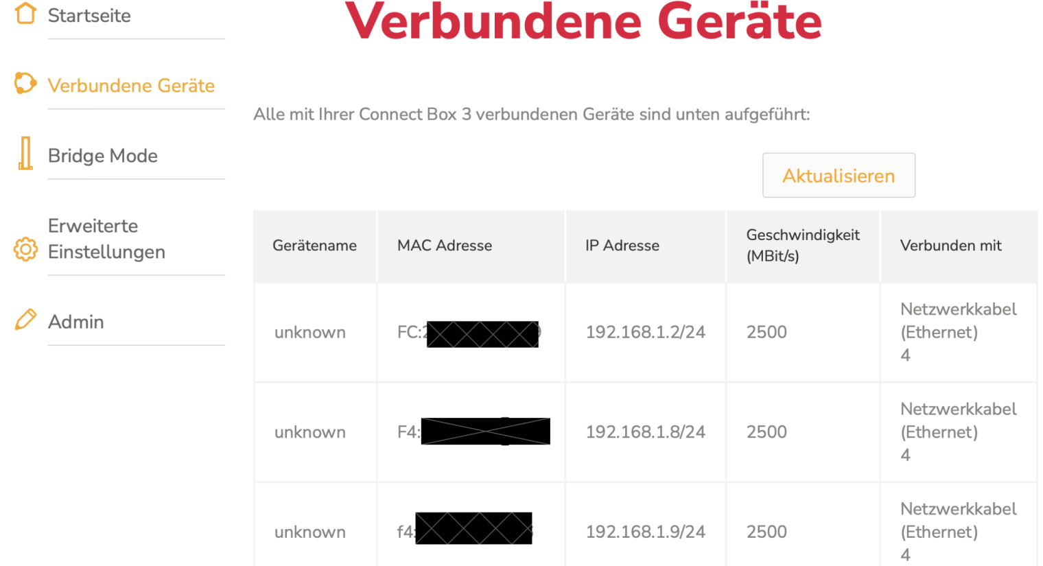 wie lange dauert es, bis ihr euch bei der Connect Box 3…