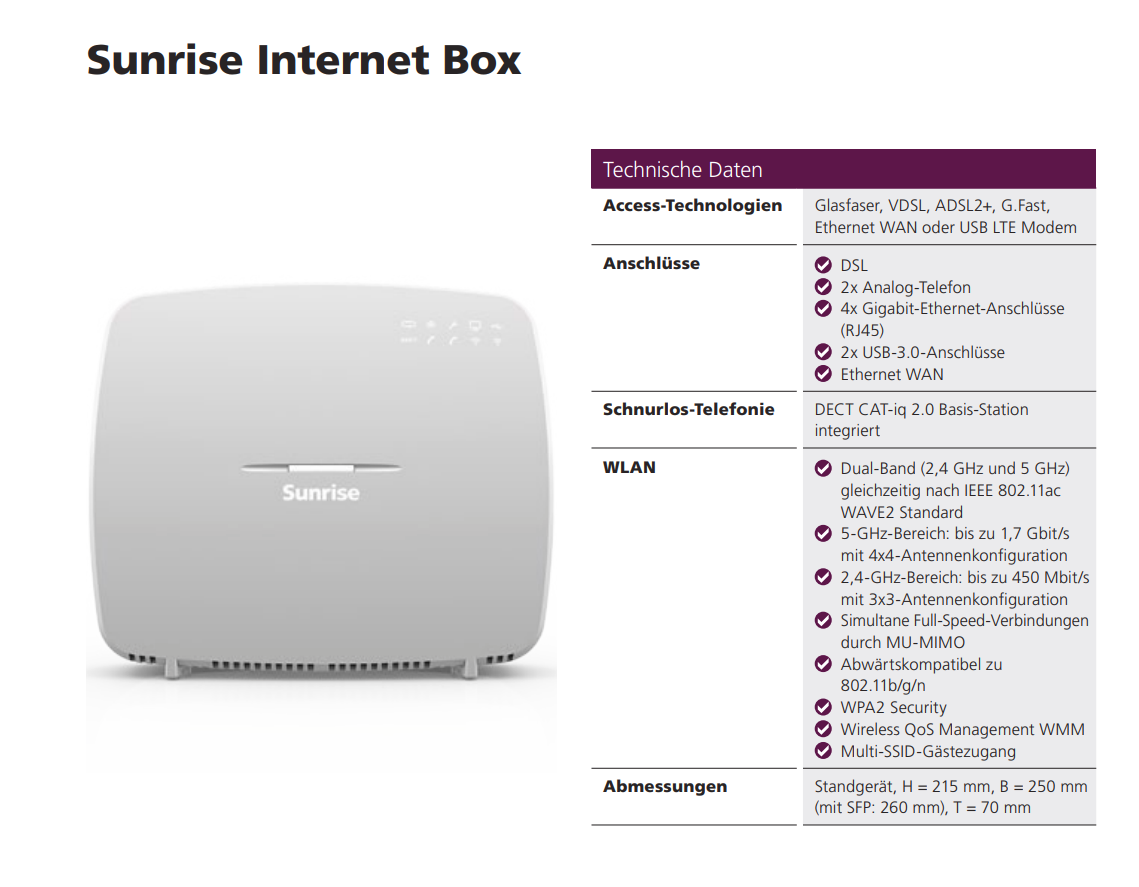 Meine schreckliche Erfahrung mit Sunrise (Internet)